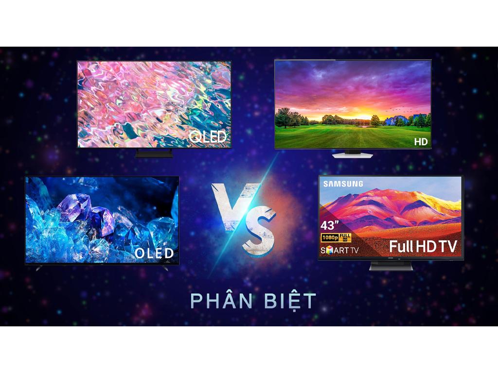 So sánh màn hình tivi LCD, HD, FHD, Qled, Oled. Mua tivi màn hình nào ...